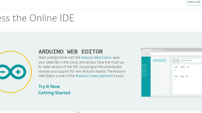 Arduino WEB Editor - Installation - Technik Blog