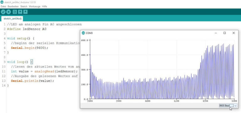 Arduino Lektion #101: LED als Lichtsensor - Technik Blog