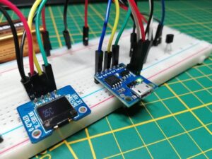 DigiSpark ATtiny85 mit OLED Display und analogen Temperatursensor LM35DZ - Technik Blog