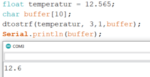 Arduino Programmierung: Ausgabe formatierter Strings / Zeichenketten - Technik Blog