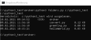 Python #32 - arbeiten mit Dateien und Verzeichnisse - Technik Blog