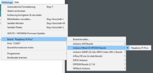 Raspberry PI Pico in der Arduino IDE programmieren - Technik Blog