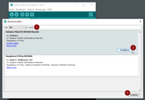 Raspberry PI Pico in der Arduino IDE programmieren - Technik Blog