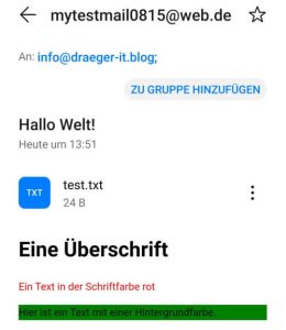 Senden einer E-Mail aus einem Python3 Skript - Technik Blog