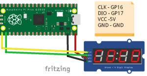 Raspberry Pi Pico #11: 4fach Segmentanzeige mit CircuitPython - Technik Blog