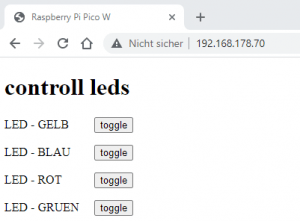 Raspberry Pi Pico W - Webserver programmieren - Technik Blog