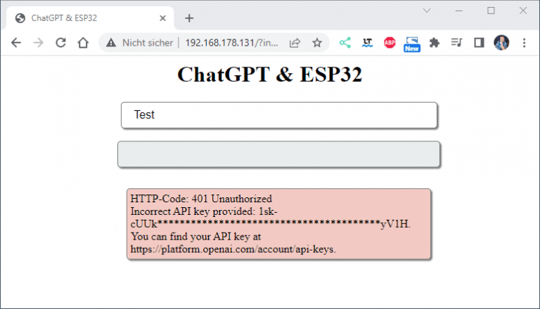 ChatGPT & ESP32 - Technik Blog