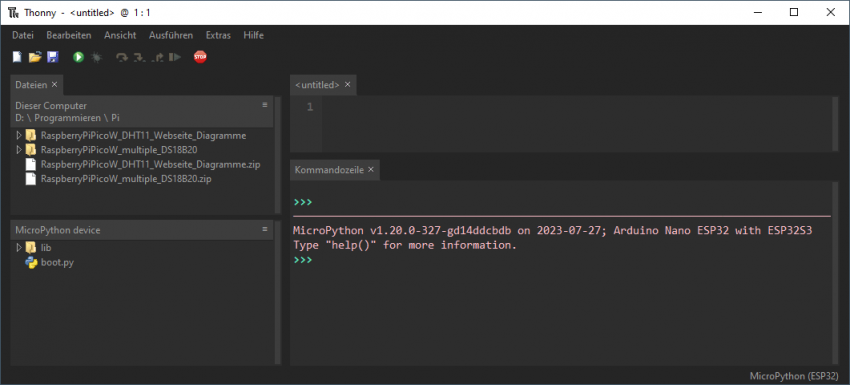 Programmieren des Arduino Nano ESP32 im Arduino Lab - Technik Blog