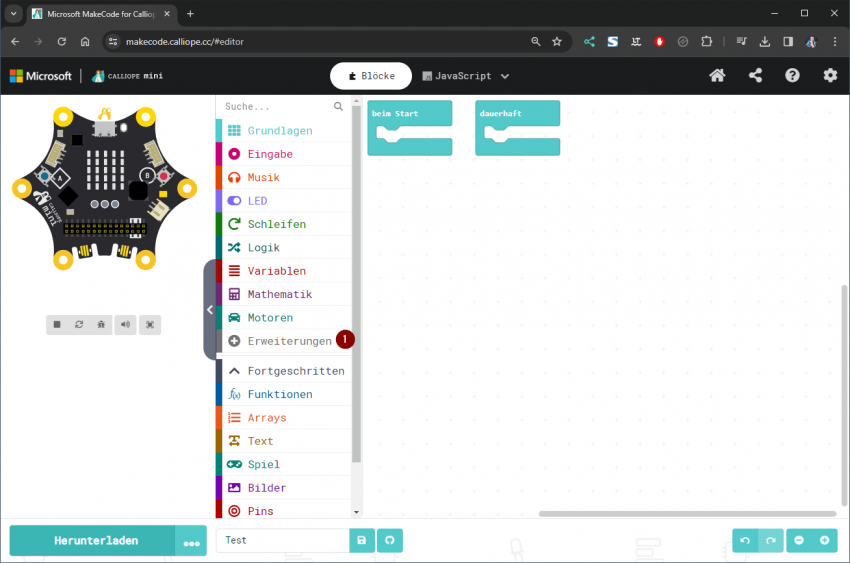 Calliope Mini 3 Tutorial: 360° Servomotor mit MakeCode programmieren - Technik Blog