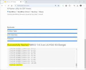 NerdMiner-Upgrade: LilyGo T-Dongle S3 mit neuer Firmware ausstatten - Technik Blog