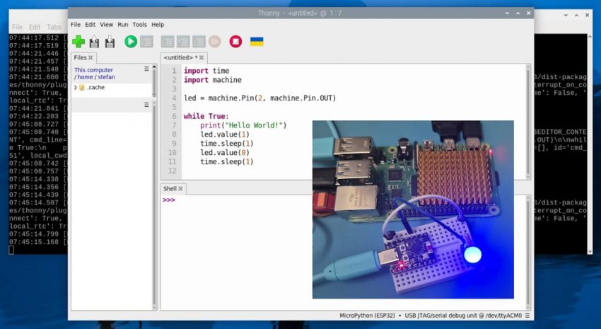 ESP32 mit MicroPython unter Raspberry Pi OS Bookworm flashen – So geht’s! - Technik Blog