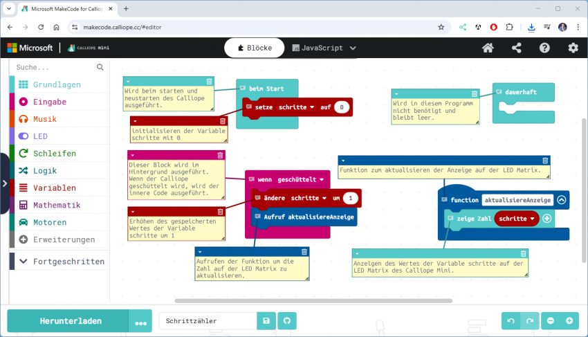 Schrittzähler mit dem Calliope Mini 3: So einfach geht’s - Technik Blog